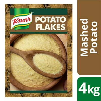KNORR 4KG POTATO FLAKES FOR MASH & CRUMB COATING - GLUTEN FREE (FREE ...