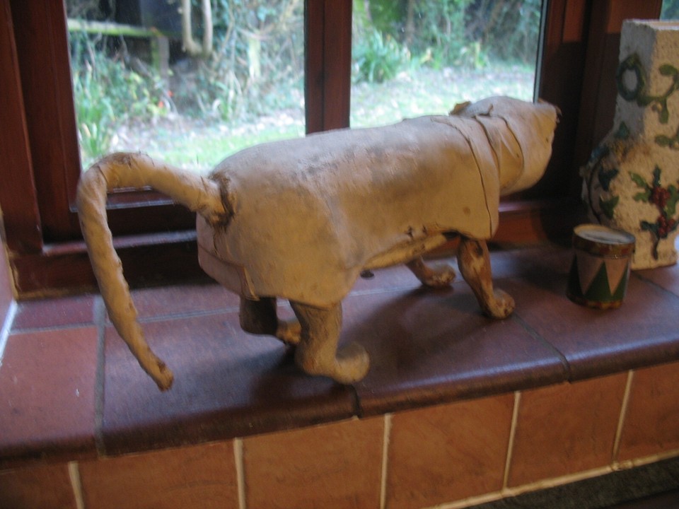 RARE ROULLET DECAMPS ANTIQUE FRENCH AUTOMATON TIGER POUNCE WINDUP 1890 ...