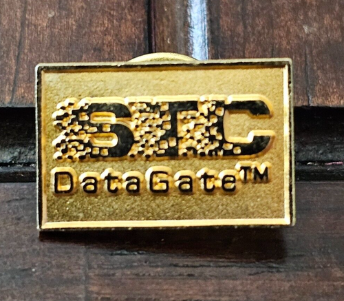 STC DataGate Lapel Pin Gold Color Metal Enterprise Application ...