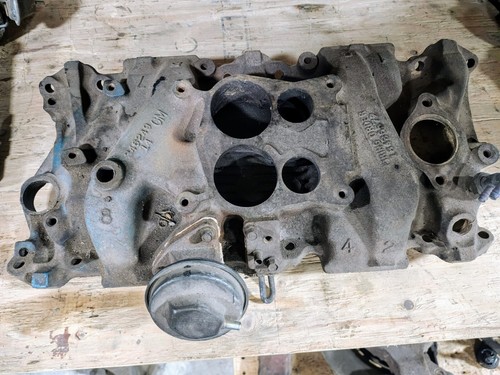 75-79 Chevrolet Corvette Intake Manifold L48 L82 SBC Q-Jet Cast Iron ...