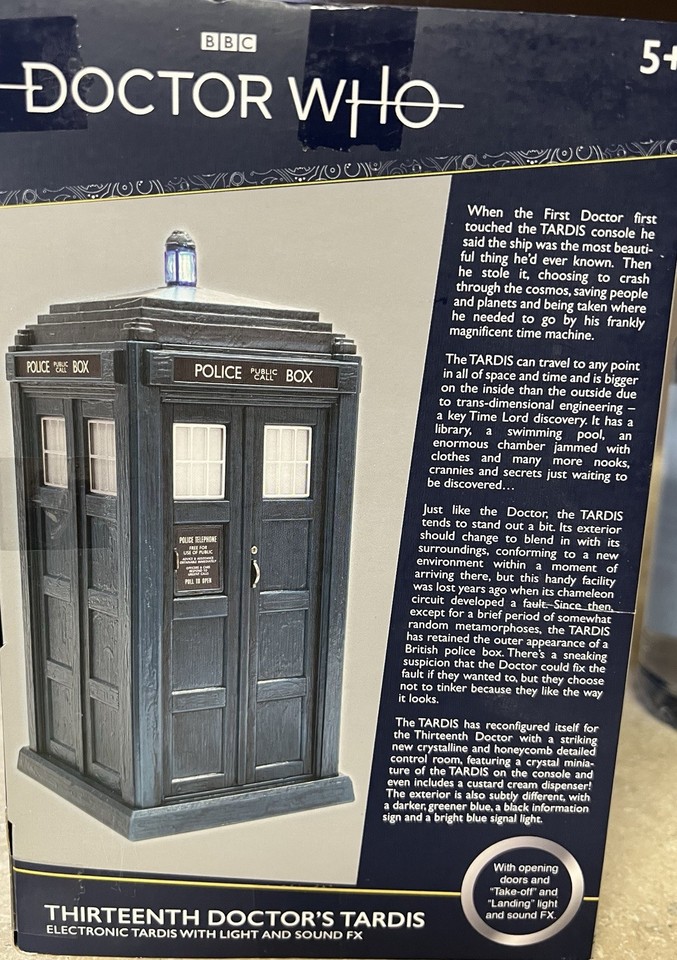 Doctor Who Thirteenth Doctor’s Tardis Electronic Tardis With Light And ...