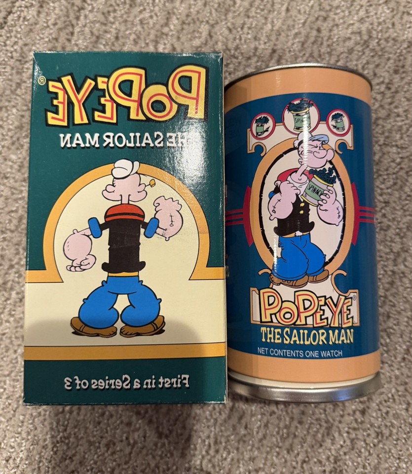 Vintage Popeye Figurine W/Fossil Watch--Series 1 Of 3, 10943/15000 | eBay