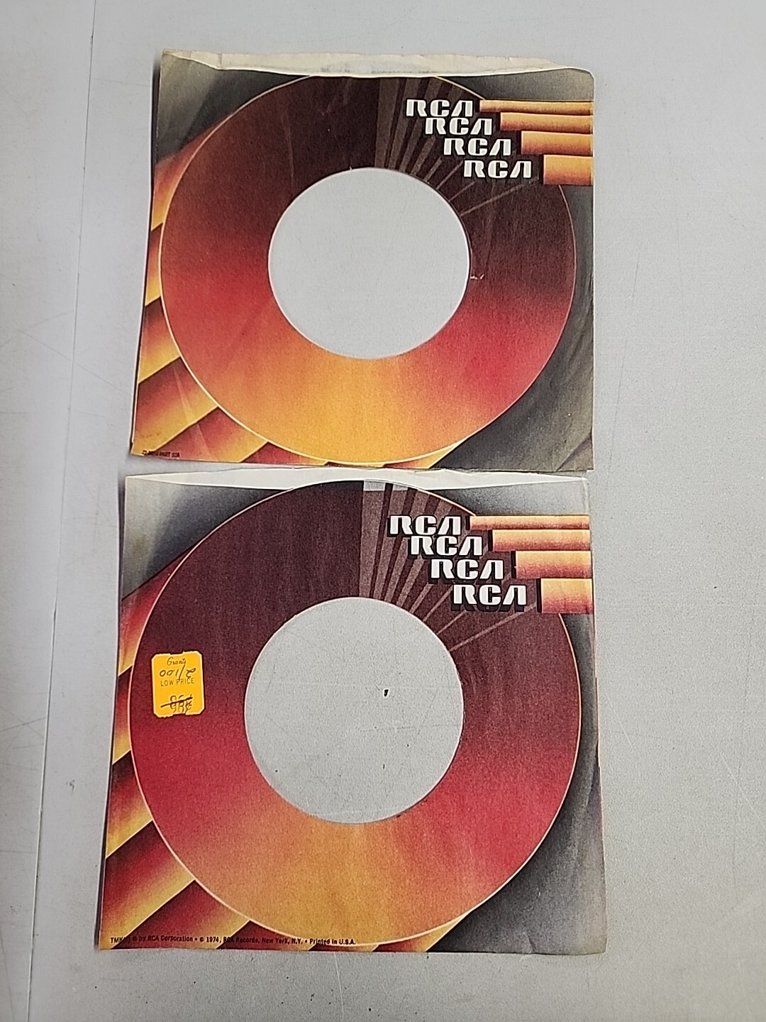 45 RPM 7" RECORD SLEEVES CO. SLEEVE 2 PACK SEE PHOTOS - RCA (SLV197) | eBay