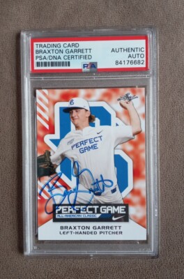 2015 Leaf Perfect Game Braxton Garrett Signed Card #GD-10 PSA/DNA ...