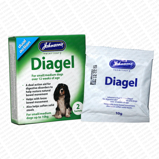 Johnsons DiaGel Dog up to 10kg AIDS Constipation Digestive Disorders ...