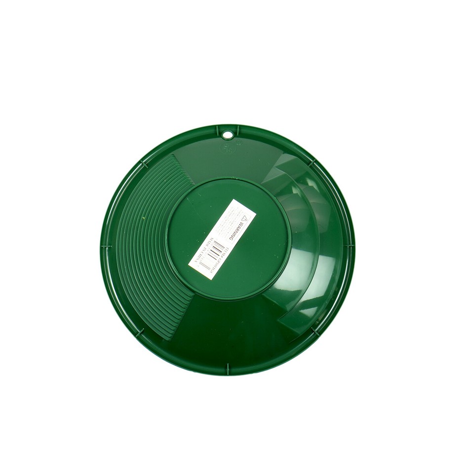 8" GREEN Plastic Gold Pan w/ Shallow & Deep Riffles for Gold ...