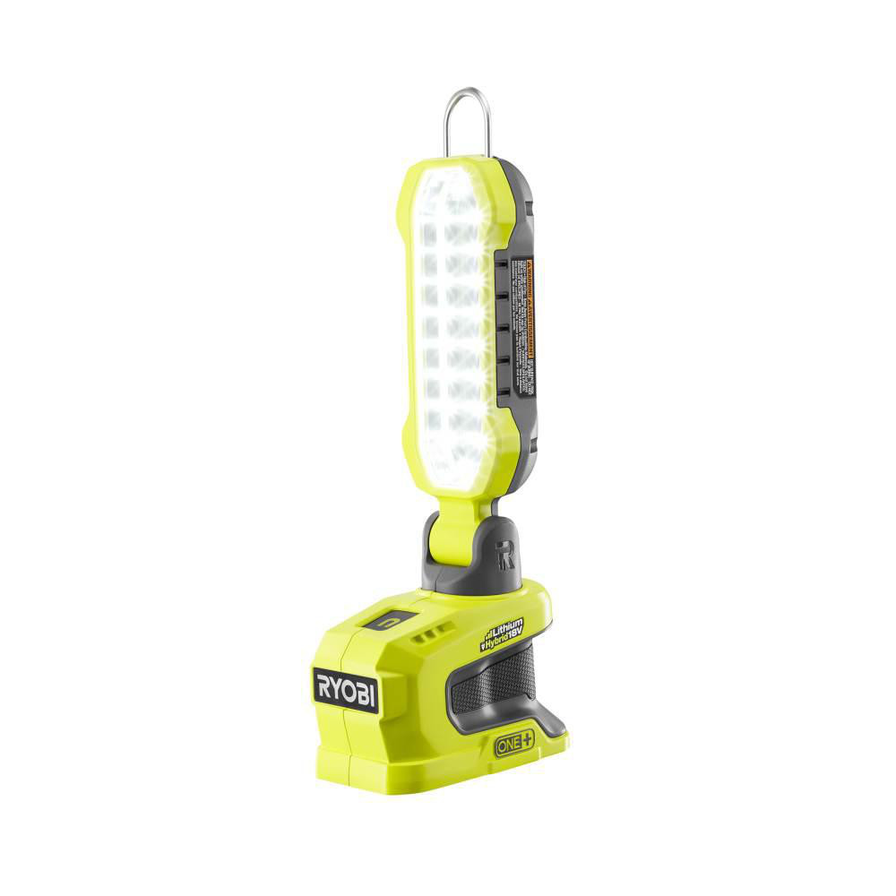 Ryobi LED Project Work Light 18-Volt Hybrid Pivot Adjustable Hanging ...