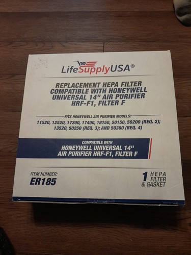 HRF-F1 Universal 14" Air Purifier HEPA Filter And Gasket 1 Pack Filter ...