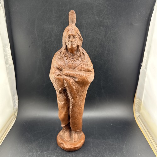 Red Mill MFG. Vintage Native American/Indian chief figurine statue 10.5 ...