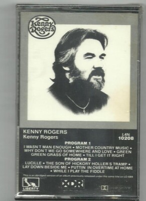 Kenny Rogers by Kenny Rogers (Cassette, 1976 Liberty Records) NEW ...