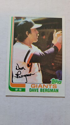 1982 TOPPS DAVE BERGMAN #498 NM | eBay