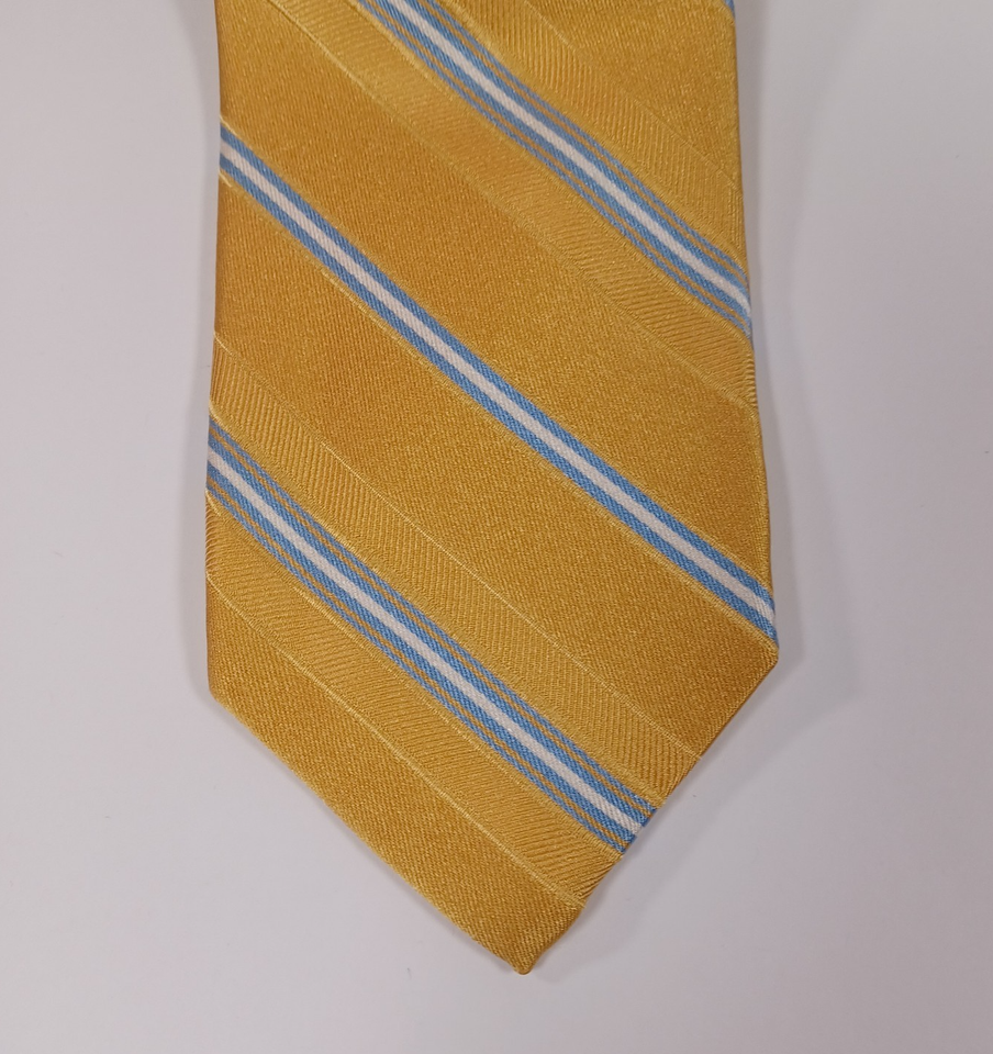 ROBERT TALBOTT BEST IN CLASS TIE GOLD STRIPED NECKTIE | eBay