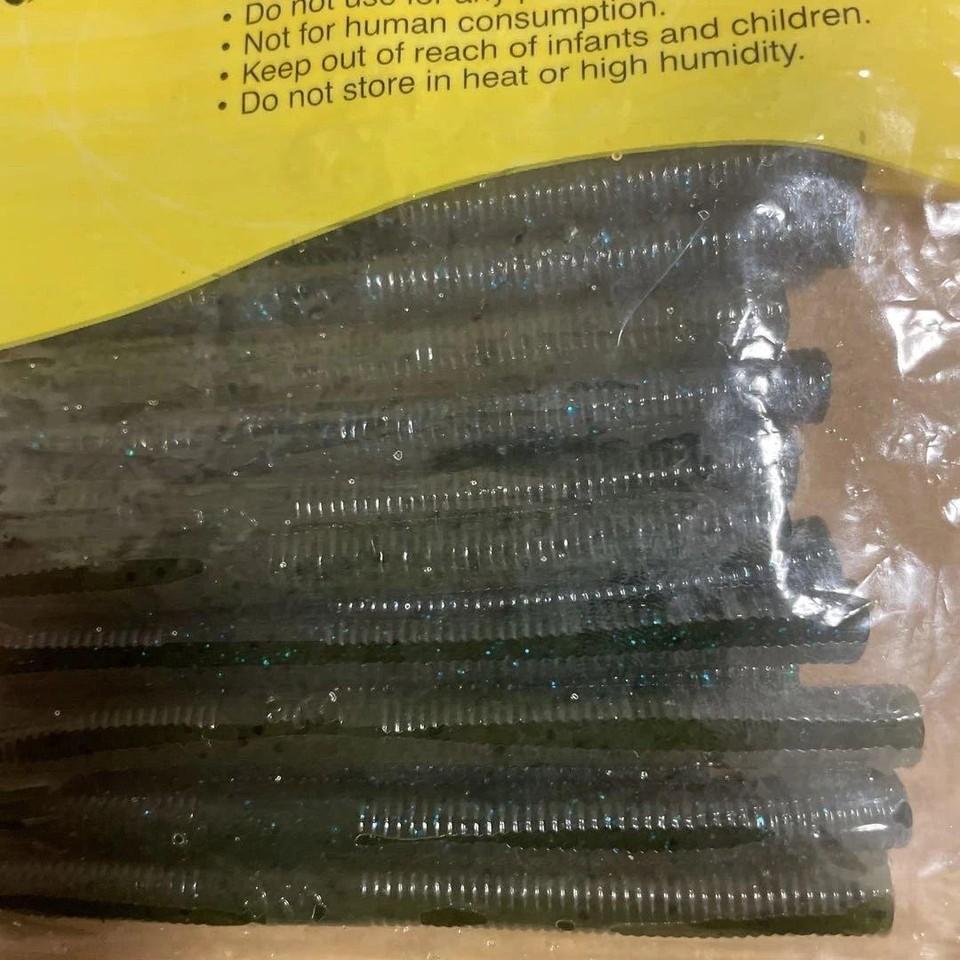 Gary Yamamoto Black Bass Worm Medium Crawl & Cali Roll 8/14pcs Used | eBay