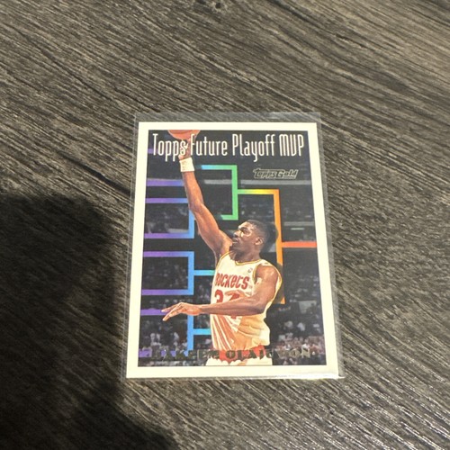 1993-94 Topps - Topps Playoff MVP Hakeem Olajuwon #205 Gold | eBay