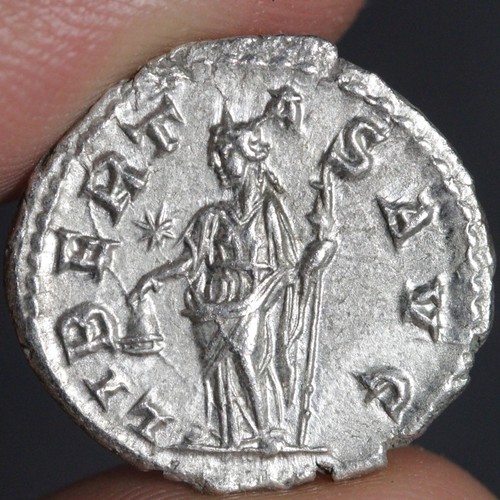 Goddess of Liberty Ancient Roman Silver Denarius Coin 222AD Severus ...