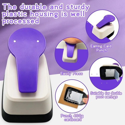 Earring Card Punch Earring Hole Puncher For Double-Post Punch Craft ...