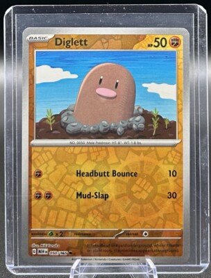 Reverse Holo - Diglett 050/165 - Common - Scarlet & Violet 151 ...
