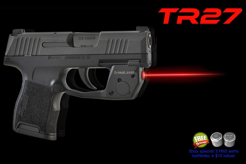 ARMALASER TR27 RED LASER SIGHT for Sig Sauer SAS P365 P365 XL w/ Laser ...