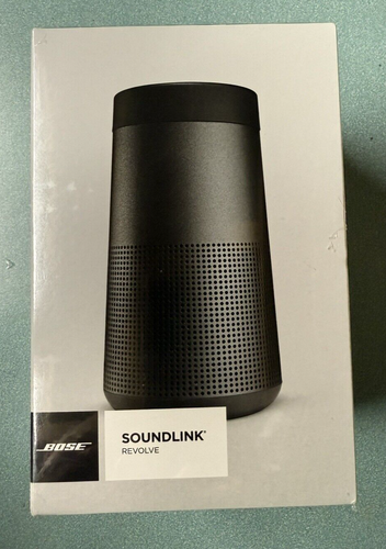 NEW BOSE SOUNDLINK REVOLVE BLACK BLUETOOTH SPEAKER IN FACTORY SEALED ...