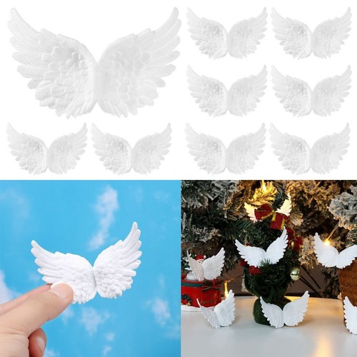 Plastic Angel Wings Cake Decor Christmas Tree Ornaments Xmas Party ...