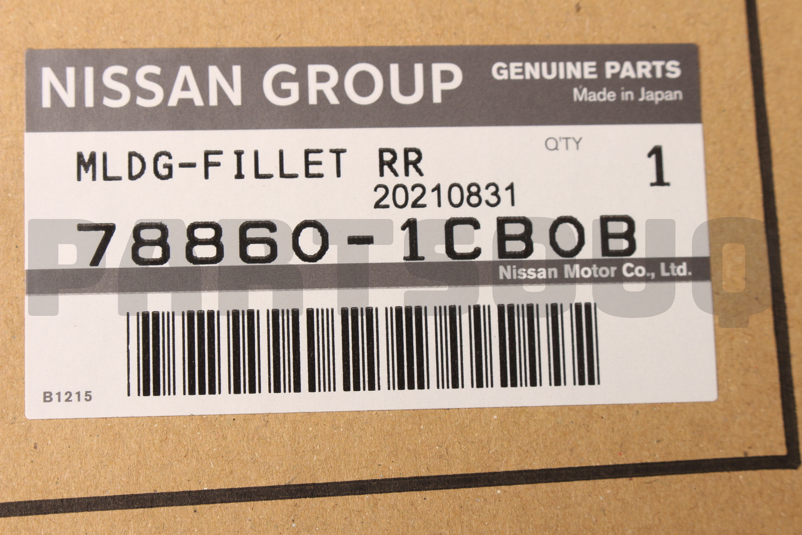 788601CB0B Genuine Nissan MOULDING-FILLET REAR RH 78860-1CB0B | eBay