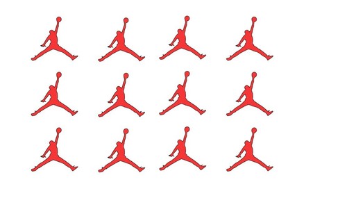 Air Michael Jordan Jumpman Logo vinyl decal MJ Die Cut Sticker Set of ...