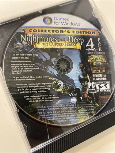 Mystery Masters 6 Pack Nightmares from the Deep PC Computer Video Game ...