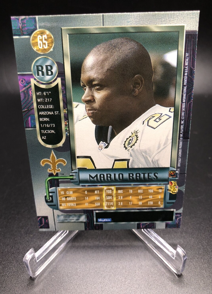1997 Skybox Metal Universe #65 Mario Bates New Orleans Saints B1338 | eBay
