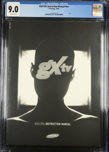 GX TV Instruction Manual CGC 9.0 A True 1 Of 1 Video Game Grail ...