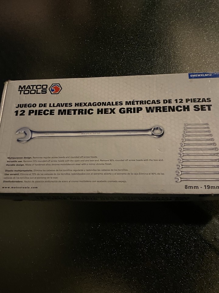 Matco Tools 12pc Metric Hex Grip Wrench Set, Brand New with Box | eBay