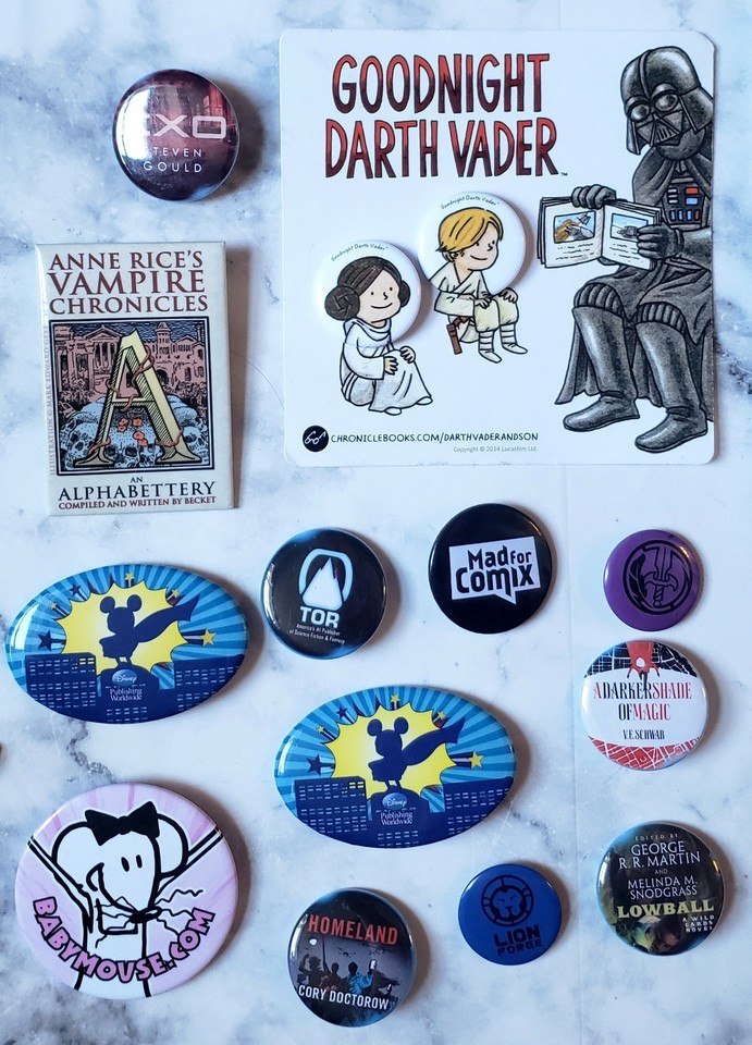 NYCC New York Comic Con Buttons Lot 2013-2018 Disney Star Wars Vampire ...