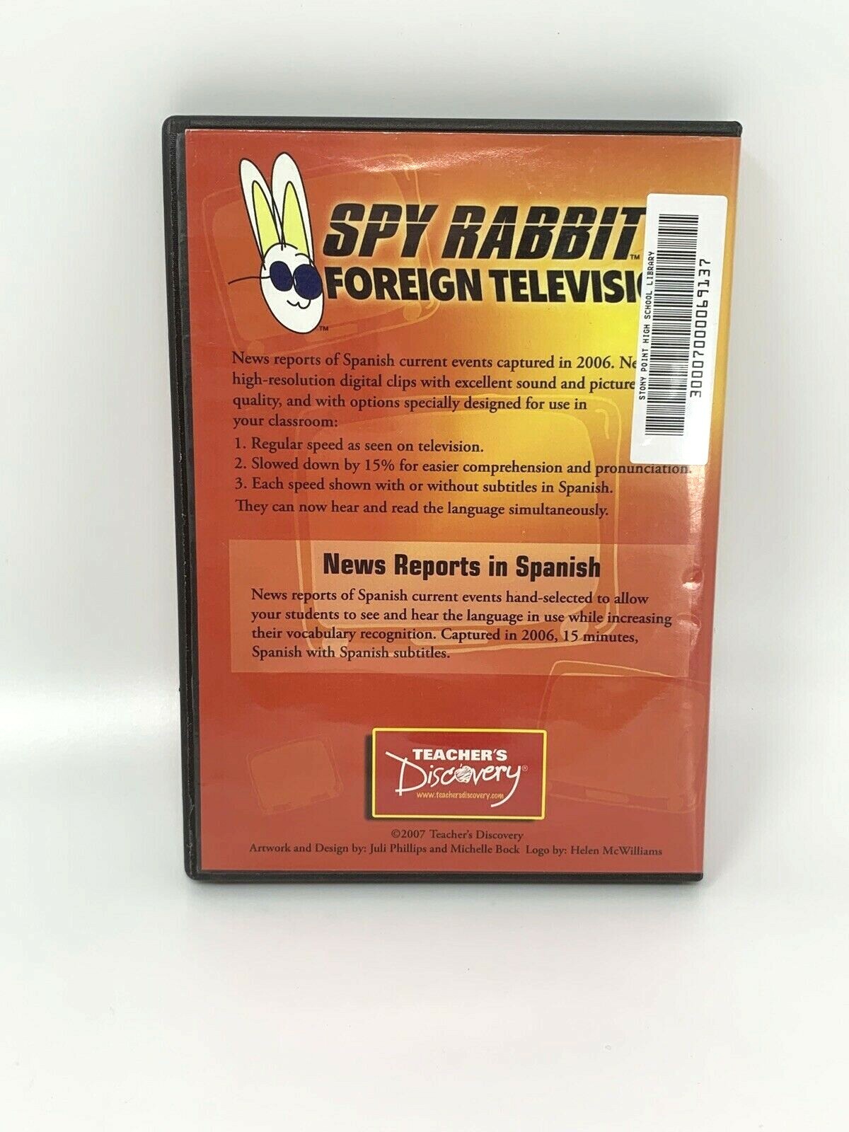 Teacher's Discovery DVD: Spy Rabbit Foreign Television - News Reports ...