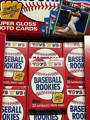 1988 TOYS R US Baseball ROOKIES 33 CARD Factory SET McGRIFF McGWIRE ...