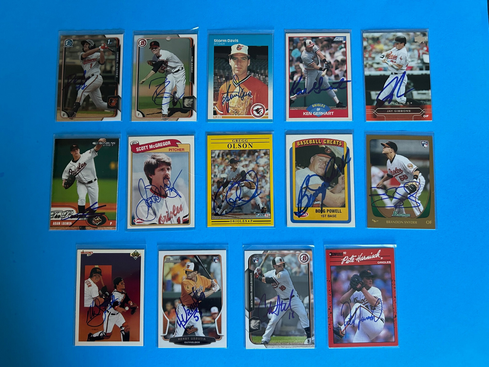 BALTIMORE ORIOLES / COLORADO ROCKIES / TAMPA BAY RAYS SIGNED BASEBALL ...