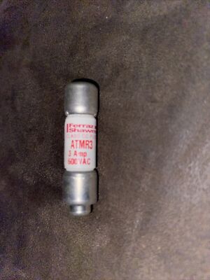 SHAWMUT ATMR3 ATMR 3 FUSE CC 600 VOLT 3 AMP | eBay