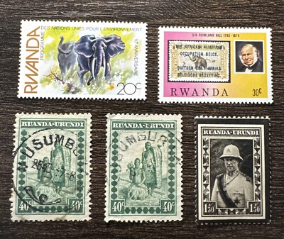 Lot of 5 Rwanda Stamps | eBay
