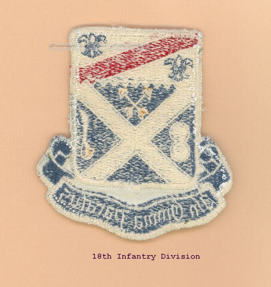 Rare Vintage WWII Shoulder Patch 18th Infantry Division Very Good ...