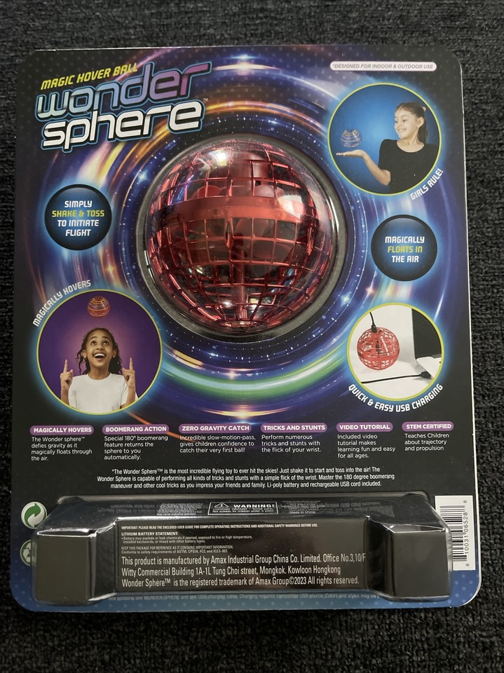 Wonder Sphere Magic Hover Ball- Red Color- Skill Level Easy- STEM ...