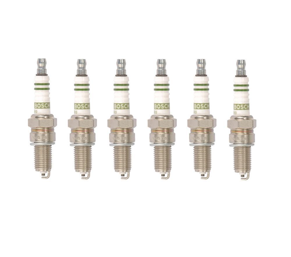 Bosch Super Plus Set of 6 Nickel Spark Plugs For E24 M6 E28 M5 3.5L L6 ...