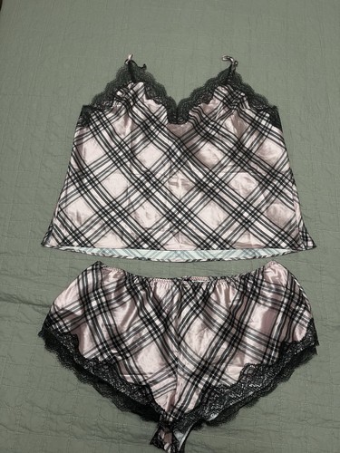 Victoria's Secret Pink Pajama Set Sleepwear Intimates Sexy Tank Shorts ...