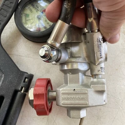 Firefighter SCBA Harness Backpack w/ Gauges Regulator