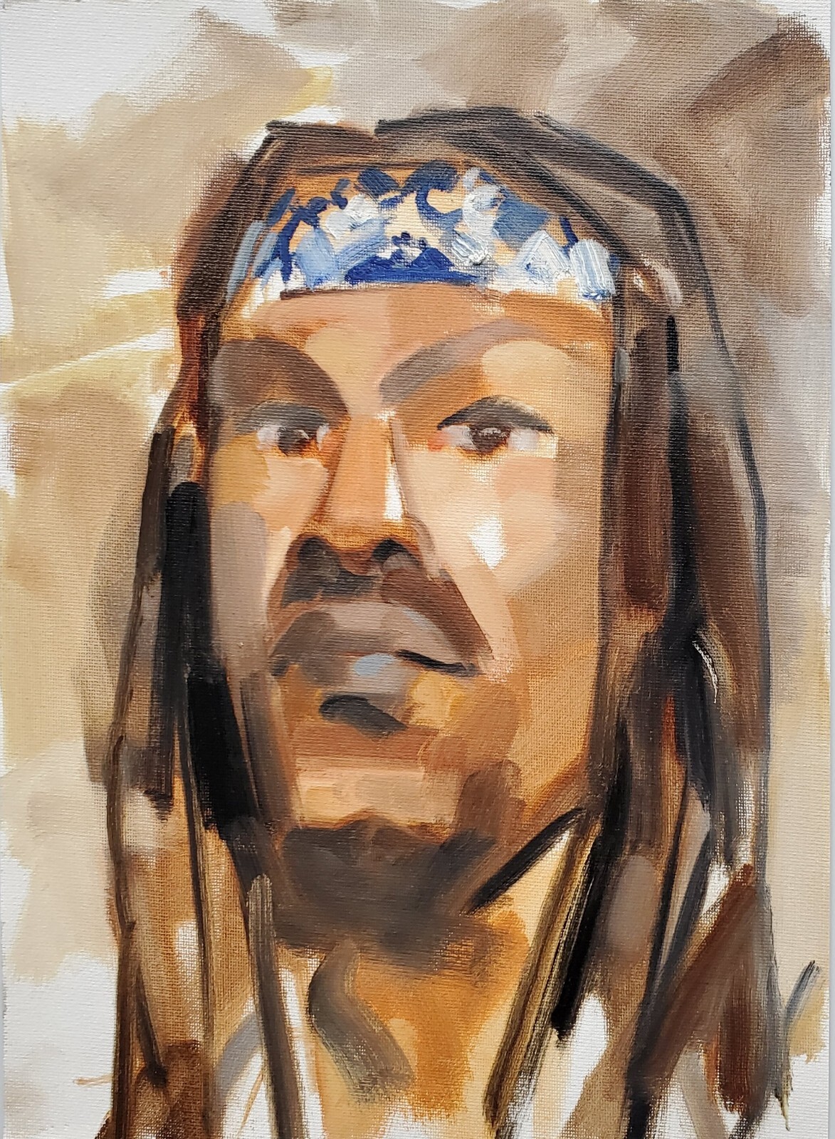 ORIGINAL OIL PAINTING 10"x14" Male Portrait by G.Freeman US | eBay