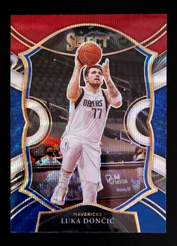 Luka Doncic 2020-21 Panini Select Concourse Tri color Prizm #15 Dallas ...