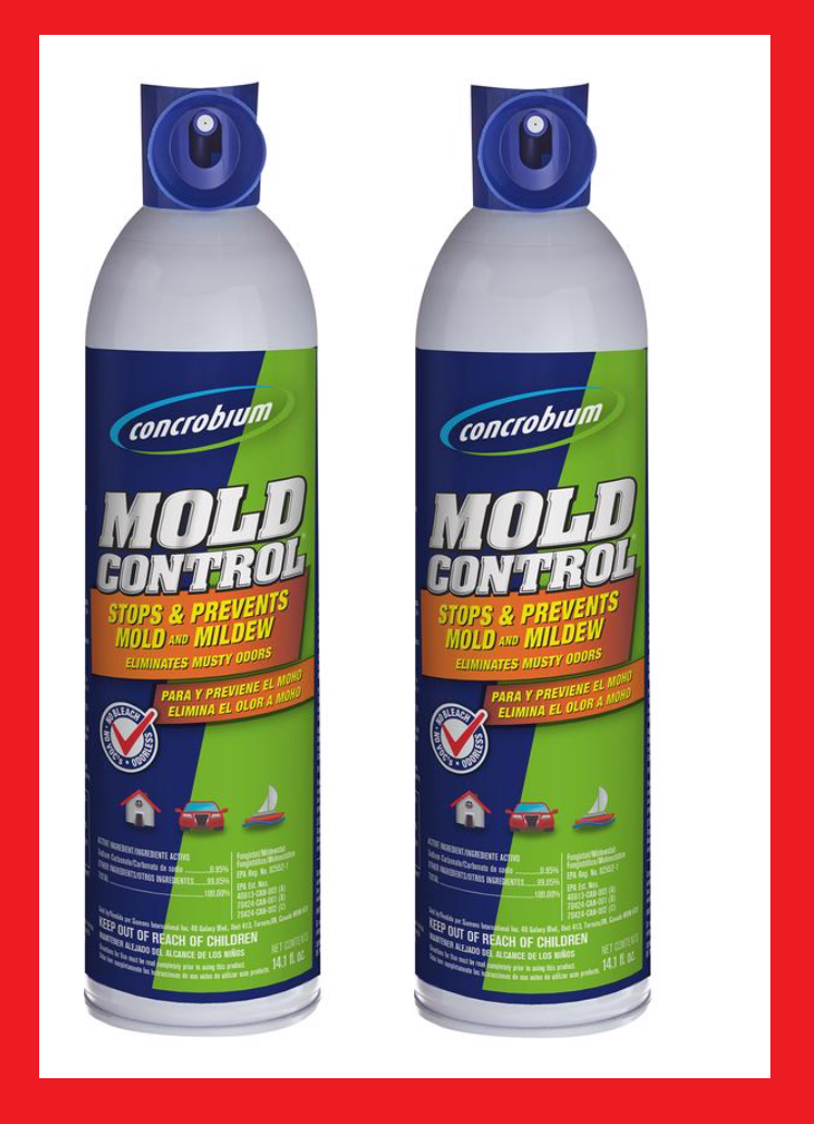 2 CONCROBIUM Mold Control AEROSOL Kills Cleans & Prevents Mold Home RV ...
