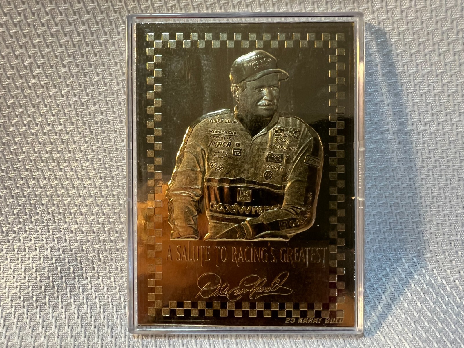 Dale Earnhardt 1994 Classic Salute To Racing Greats 23 Karat Gold Card ...