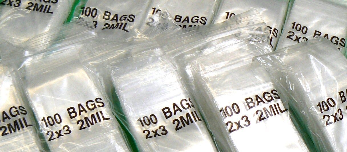 7000 Reclosable Bags 2x3 Clear 2mil Bulk 7,000 Poly Baggies 2" x 3" Bag ...