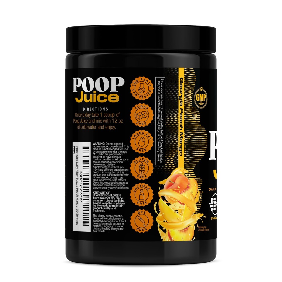 Poop Juice 5-in-1 Prebiotic Probiotic Postbiotic Digestive Enzymes ...