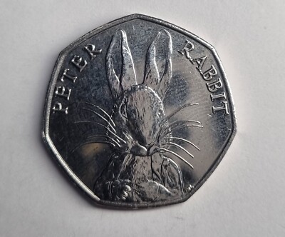 VERY RARE 50p valuable Peter rabbit half whisker | eBay UK