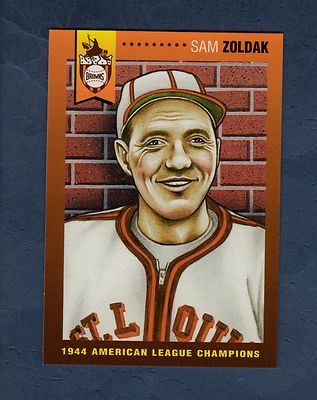 #34 SAM ZOLDAK, 1944 St. Louis Browns A.L. Champions ~ Ronnie Joyner ...