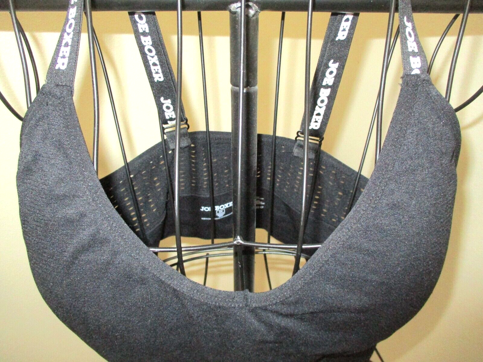 Joe Boxer Black Full Coverage Stretch Sports Comfort Bra Wireless Size ...